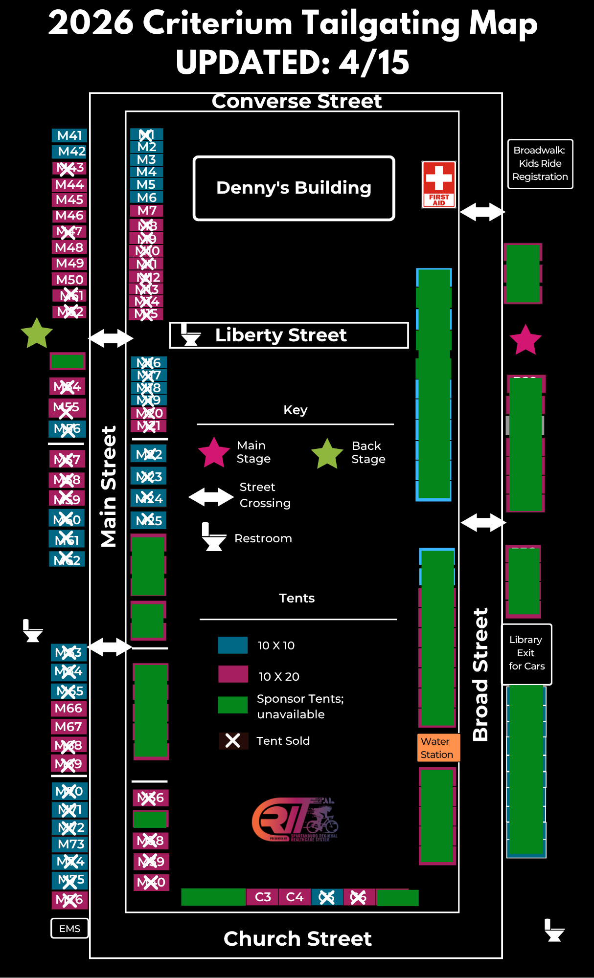 Tailgating Tent Map